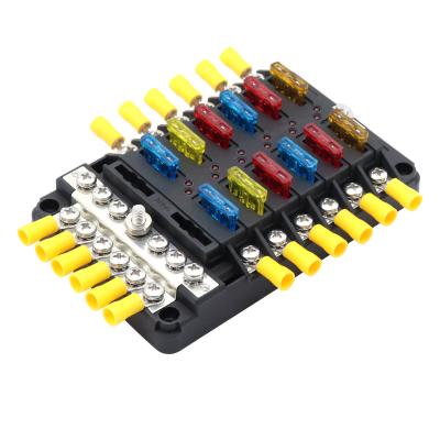 China Belt LED Indicator Lights Car Fuse Box With Negative Polar Flow Exhaust Integration for sale