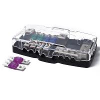 China Junction Box Ship Car RV Four Way Mini Fuse Holder With LED Lighting for sale