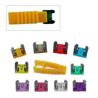China Plastic Boxes Mini Micro Fuse Zinc Tablet 100 Sets Insurance 1cm Width for sale