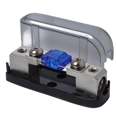 China RV All The Way Mini Fuse Holder 4GA IN 4GA OUT 60A Zinc Alloy PC for sale