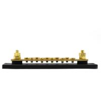 China RV Yacht Large Current Exchange Line Row Copper Bus Bar 150A 48V DC 10 Bit for sale