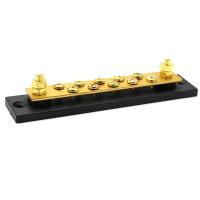 China RV Yacht Large Current Exchange Line Row Copper Bus Bar 150A 48V DC 10 Bit for sale