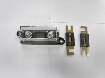 China ANL Large Current Plug In Car Audio Fuse Holder PA66 Brass Tin Plating for sale