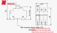 China Cylindrical Shape Solar PV Fuse 1000VDC With 30kA Breaking Capacity And Ceramic Body for sale