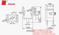 China Compact Solar Panel Fuse 1000VDC 50A Cylindrical For Space Constrained Environments for sale