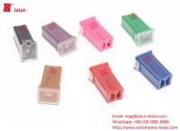 China Safety Square Car Fuses Small Insert Mini Medium Large Current 20A 30A 40A 50A 60A Short Long Foot 32V Fuse Box for sale