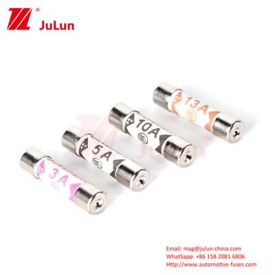 China BUSSMANN BS1362 UK Ceramic Automotive Fuses 6*25mm 3A 5A 7A 10A 13A 20A Safety Regulation for sale