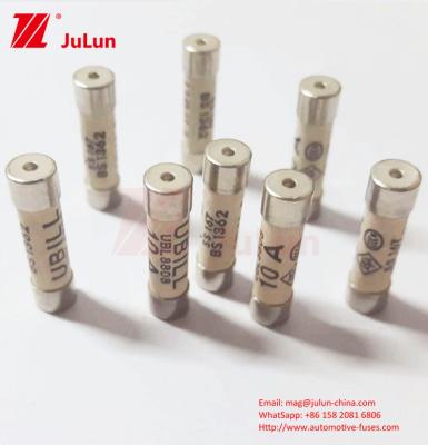 China PLUG POWER Cable Electric Current 3A 5A 7A 10A 13A 20A Ceramic Car Fuses 6*25mm With Design for sale