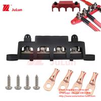 China Wiring Stud Red Black 4-Stud M8 M10 Electrical Connector For Car Yacht And Steamer for sale