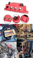 China 12V 250A 4 Post Busbar Bus Bar Power Distribution Block W/ Cover 5/16