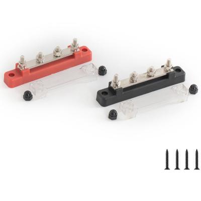 China Post Battery Power Distribution Terminal Block 250AMP Automatic Marine Electric Busbar 4 Stud 5/16