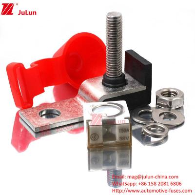 China 2-Position Terminal 60A-300A Fuse Holder Single Stud M8 Compact Rated Battery Fuse for sale