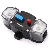 China Manual Reset 0-8 Gauge 12-48 Volt 200 Amp Circuit Breaker With Trolling Car Stereo Audio Inline Fuse Block Holders Inver for sale