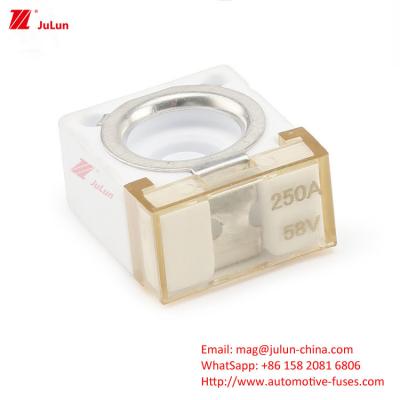 China Battery Fuse High Current Motorcycle Motorhome Crane 300A 500A 58V Square Ceramic Battery Fuse for sale
