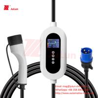 China EV Charger 7Kuropean Standard Charging Gun Type 2 Portable On-board Charging Pile New Energy Charging Gun for sale