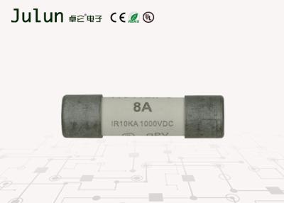 China 8 Amp Ceramic High Voltage Fuse 10x38mm 1000v Dc Fast Cut Lead Free Material for sale