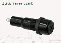 China Black Electrical Fuse Holder PA66 Material 250v Fuse Holder 6.3A Current Range for sale