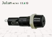 China Black Electrical Fuse Holder PA66 Material 250v Fuse Holder 6.3A Current Range for sale