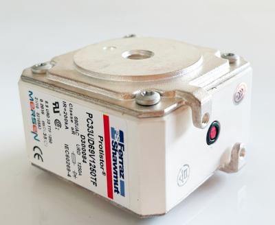 China Ferraz D300084 Original Ceramic Vehicle Fuses 1250A 690V 200KA Dc Fault Current for sale