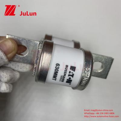 China MUSSMANN 690V 630A Ceramic Copper Automotive Fuses 630MMT Twin Flat Plate Bolt Type Fuse For Vehicle Protection for sale