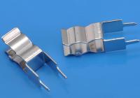 China Copper H62 Electronic Fuse Clip Clamps 0.4mm Thickness Nickel Plating Electroplating Material for sale