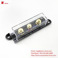 China Two Poles Automotive Spare Parts Copper Contact Material External Dimension Fuse Holder / Box for sale