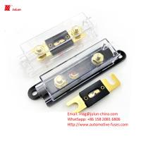 China Two Poles Automotive Spare Parts Copper Contact Material External Dimension Fuse Holder / Box for sale