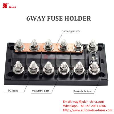 China Car Circuit Protection Nylon Fuse Holder 30A-500A-55 ~125℃BX2103 Rectangular Car Yacht for sale