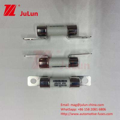China 20KA 50KA Breaking Capacity Ceramic Car Fuses Rated  Ev Fuse Bolt Mounting 10A 15A 40A 50A  750VDC for sale