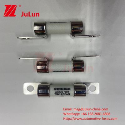 China Ceramic Tube15A 40A 50A EV FUSE 750VDC EV32510A-50A 750VDC Ceramic Bolt Mounting Automotive Fuses for sale