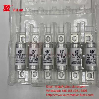 China 750VDC Ceramic Automotive Fuses RS308 HB 4G High Temperature 10A 20A 25A 30A 40A 50A 63A 80A 100A 750VDC FUSE for sale