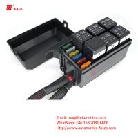 China 10-Way Car Fuse Box Single Row BX2103 50A Copper Car Spare Parts Fuse Holder EU UL Certification for sale