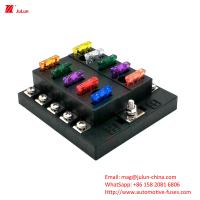 China ANS/MIDI 30A-500A Small Copper Contact Fuse Holder Meets EU UL Standard 12-Way Fuse Box for sale