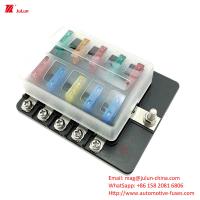 China ANS/MIDI 30A-500A Small Copper Contact Fuse Holder Meets EU UL Standard 12-Way Fuse Box for sale