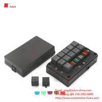 China 12 Way Fuse Box 12 Way Positive And Negative Car Boat Safety Seat With LED Light Car Insert Automatic Reset Car Fuse Sea for sale