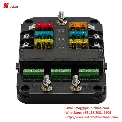 China Eu UL Standard Automotive Circuit Breaker Bolt Fuse Holder 32V 30A-500A Nylon Housing for sale