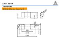 China EV315-H  EV315-L  3E / 3EB / 3ED Road vehicle fuses  DC500V 10A-50A   Electric car special for sale