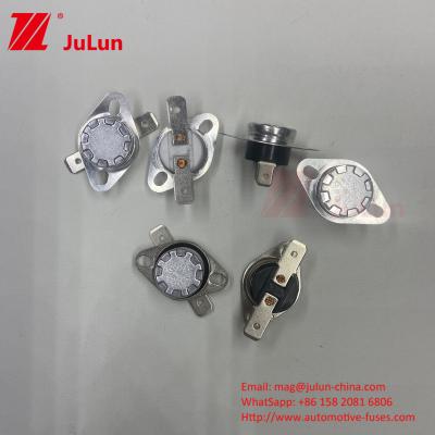 China ≥100000 Times Life Cycle Ceramic Movable Manual Reset Thermal Protector Microwave Ovens Use Over Heat KSD Bimetal Thermo for sale
