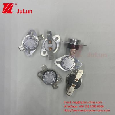 China KSD Pin Type Metal Expansion Manual Reset KSD301 Bimetal Thermostat , Electric Appliances Thermal Cutoff Fuse for sale