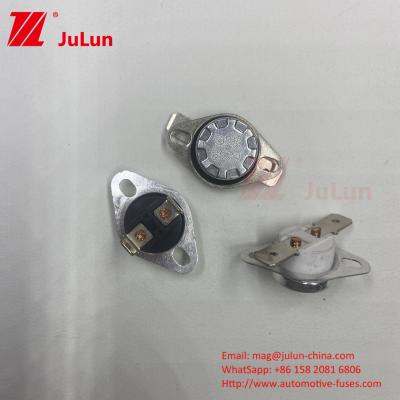China Disc Type KSD301 Bimetal Thermostat Plastic / Ceramic Body Optional for sale