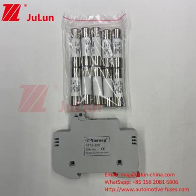 China Solar Pv Fuse / Din Rail Solar Fuse Holder for Inverter 1500VDC 1000VDC 500VDC 10A-63A 30kA for sale