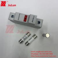 China Solar PV Fuse Holder with DIN Guide Fuse 10A-63A Ceramic Body Silver Fuse Element for sale