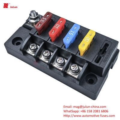 China Heavy Duty Vehicle Parts 30A-500A Rated Voltage 32V Circuit Protection Fuse Box For Electric Motor Homes for sale
