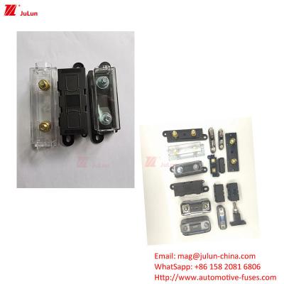 China Plastic / Nylon Housing Automotive Fuse Holder Meets EU UL Standard With 30A-500A Holding Current for sale