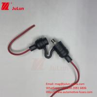 China Dustproof Low Voltage Car Fuse Holder Red Black Silicone PPS 10A 250V for sale