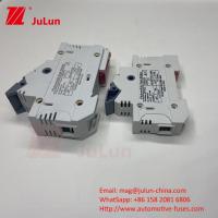 China TUV DC Solar Fuse Fusible Holder Box Base DNPVF1-32 Solar System Protection 10x38MM 1000V GPV Fast Blow Ceramic DIN Rail for sale