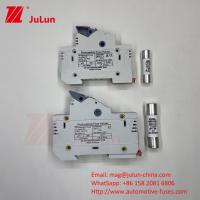 China Protective Certified DIN Rail Solar Fuse Holder For Solar Panels  RT18 AC Fuses Fast Blow Ceramic 22x58 for sale