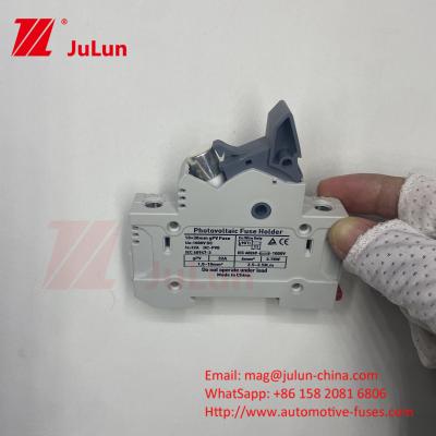 China AC RT18-32X Fuse Holder Fusibles Base Box 10x38MM 500V Fast Blow Ceramic RO15 RT18 DIN Rail Moun Single Fuse Holder for sale