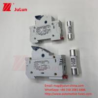China AC RT18-32X Fuse Holder Fusibles Base Box 10x38MM 500V Fast Blow Ceramic RO15 RT18 DIN Rail Moun Single Fuse Holder for sale