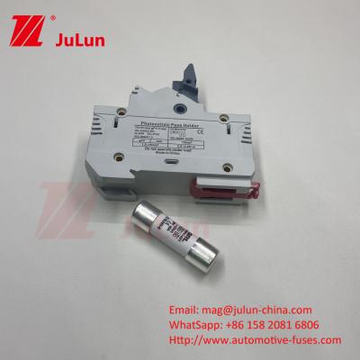 China Solar Photovoltaic Inverter PV Fuse With Ceramic Body DIN Mount Dc Fuse 250a 10x85 1500Vdc PV Fuse Holder 15 for sale